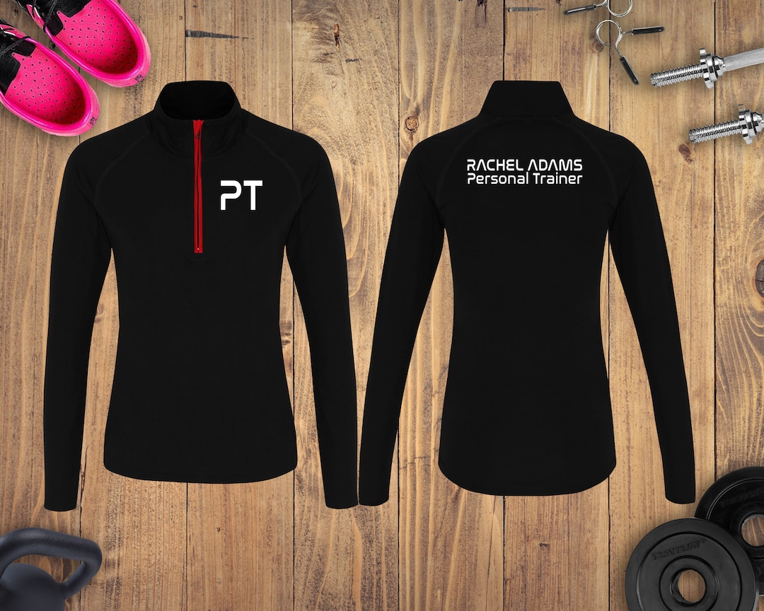 Personalised Women Personal Trainer 1/4 Zip / Women's Personalised PT ...