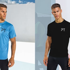 Personalised Personal Trainer T-shirt Mens Sports Top / PT Fitness T ...