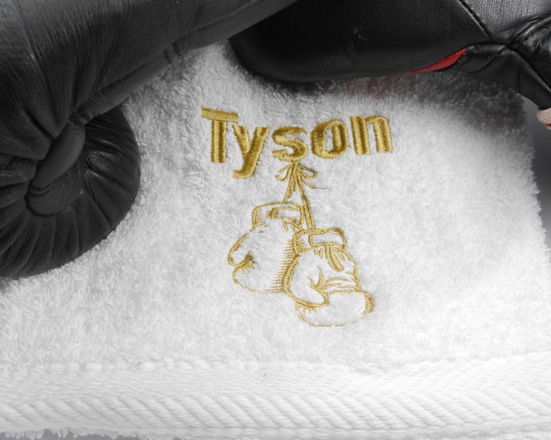 Personalised Boxing Towel - Embroidery Boxing Towel - Gift for Boxer ...