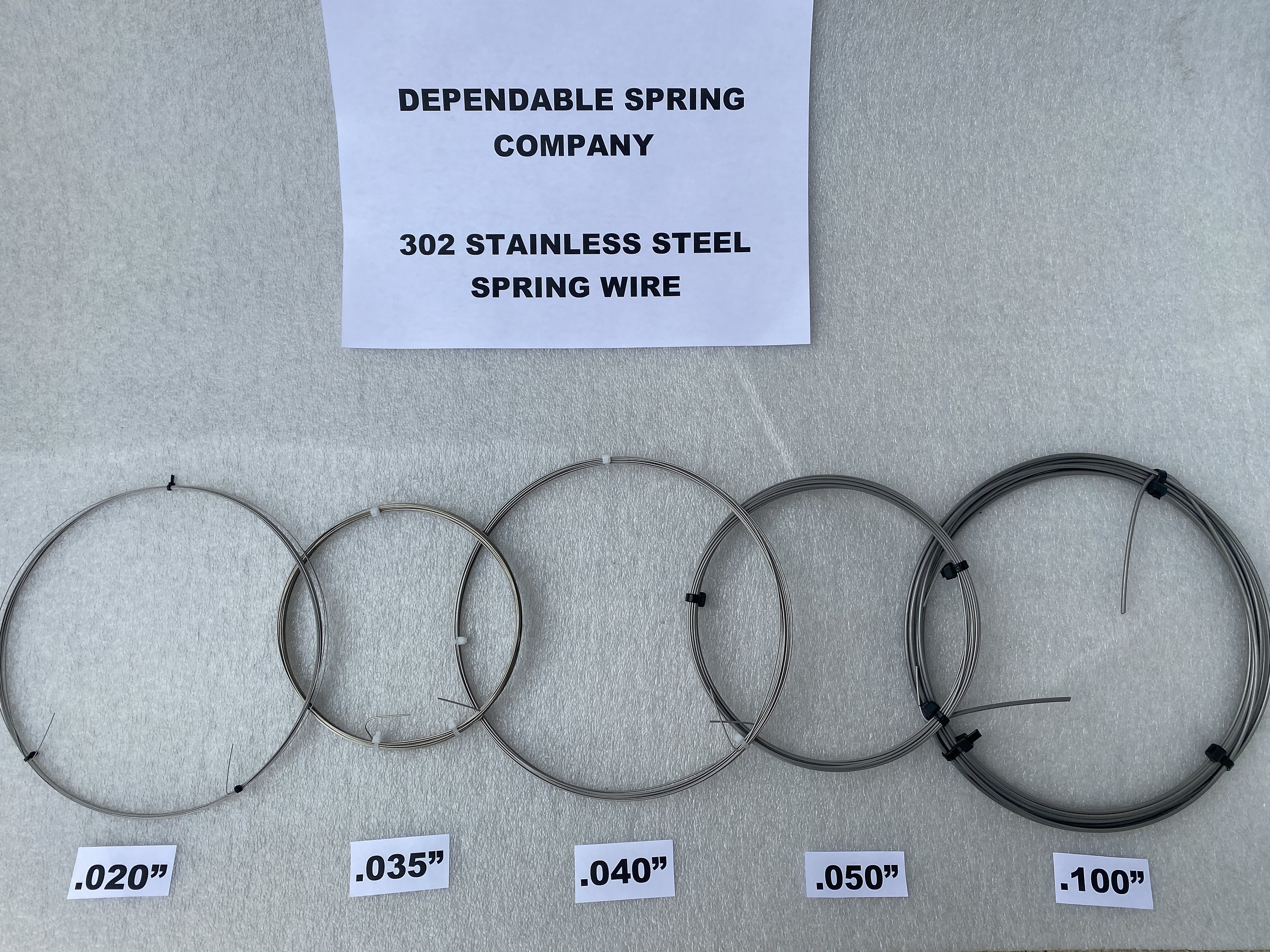 Stainless Steel Wire Size .020" / .5mm - 25 Feet High Quality 302 SS ...
