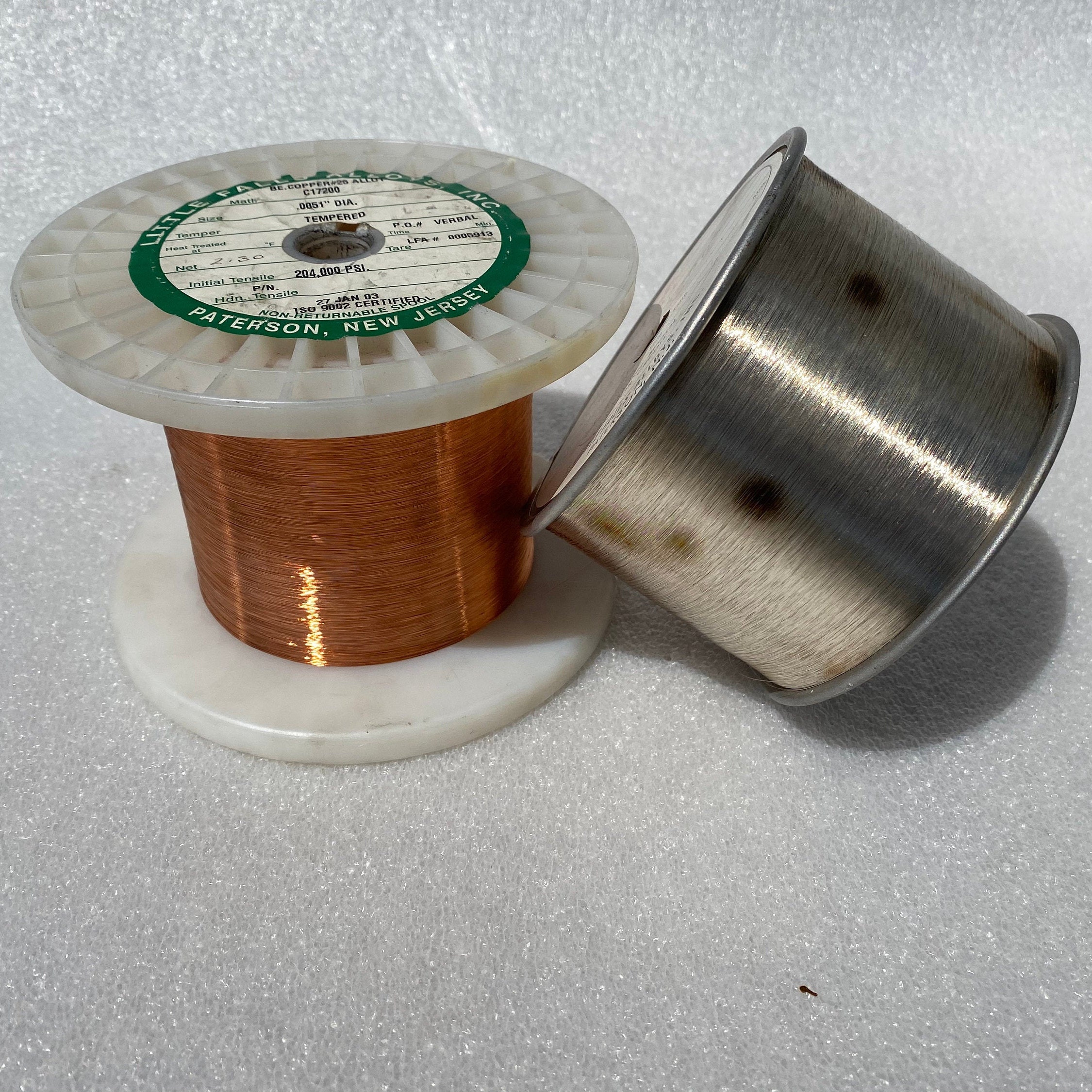 Beryllium Copper Wire C17200 Size .040" / 1 Mm 15 Feet High Quality ...
