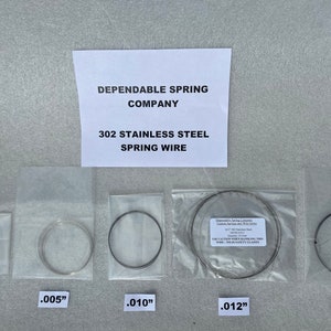 Stainless Steel Spring Wire Size .022.56 Mm 25 Feet | Etsy