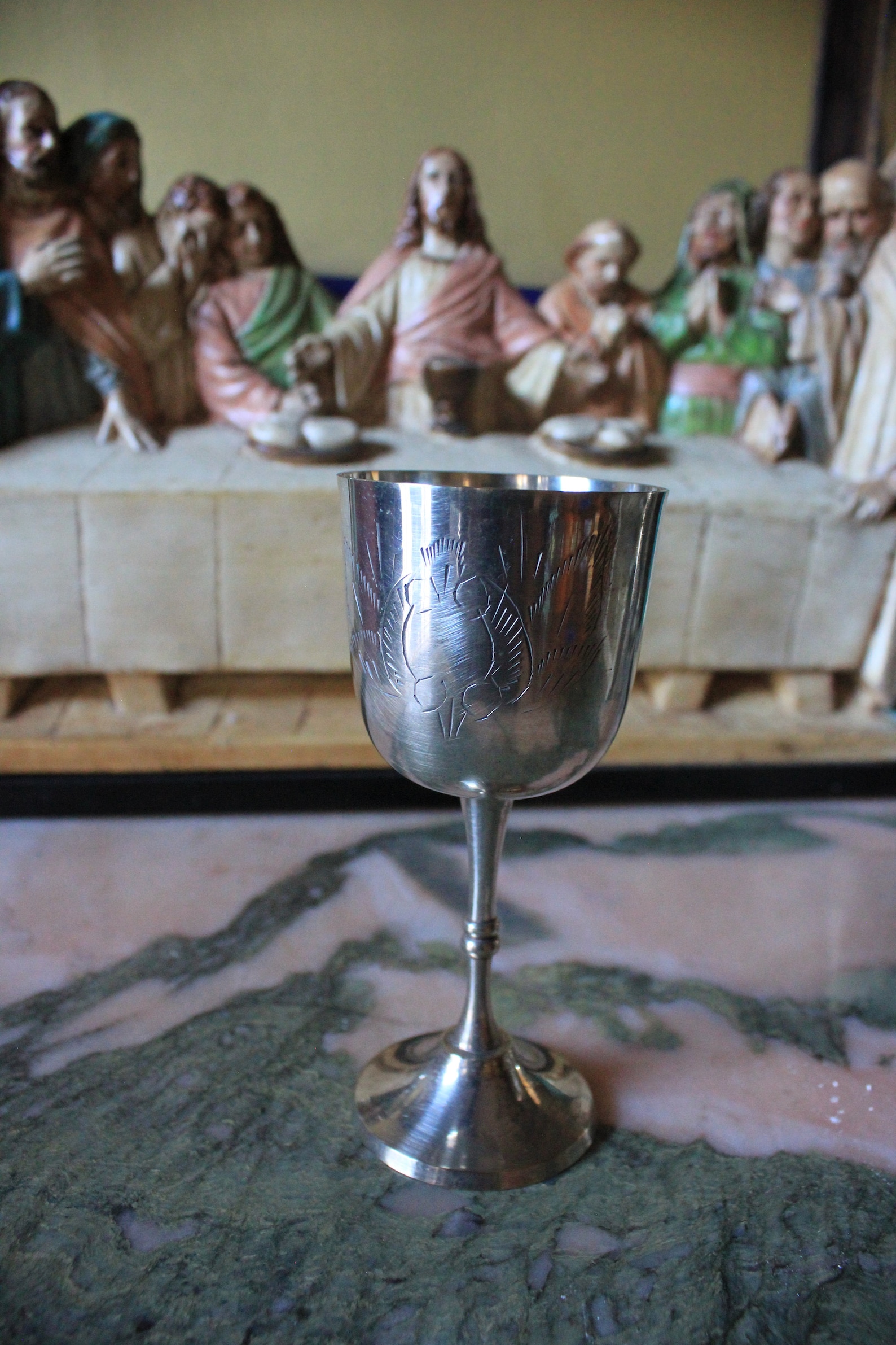 Antique 50s Chalice Small Altar Chalice Art Deco Chalice - Etsy