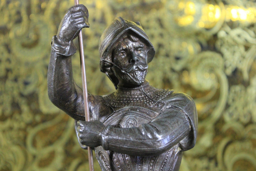 Antique Medieval Knight, French Sculpture, Knight Figure, Technical ...