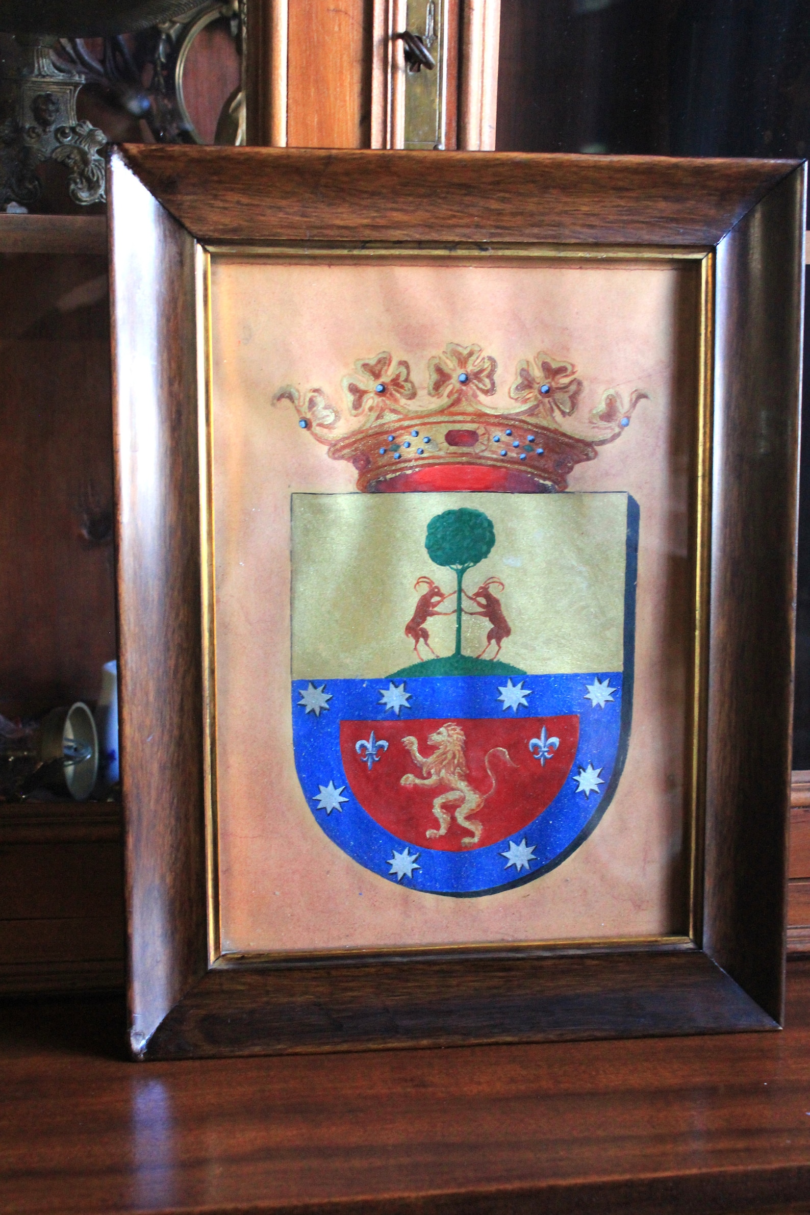 Antique Herald With Frame Medieval Style Herald Family - Etsy