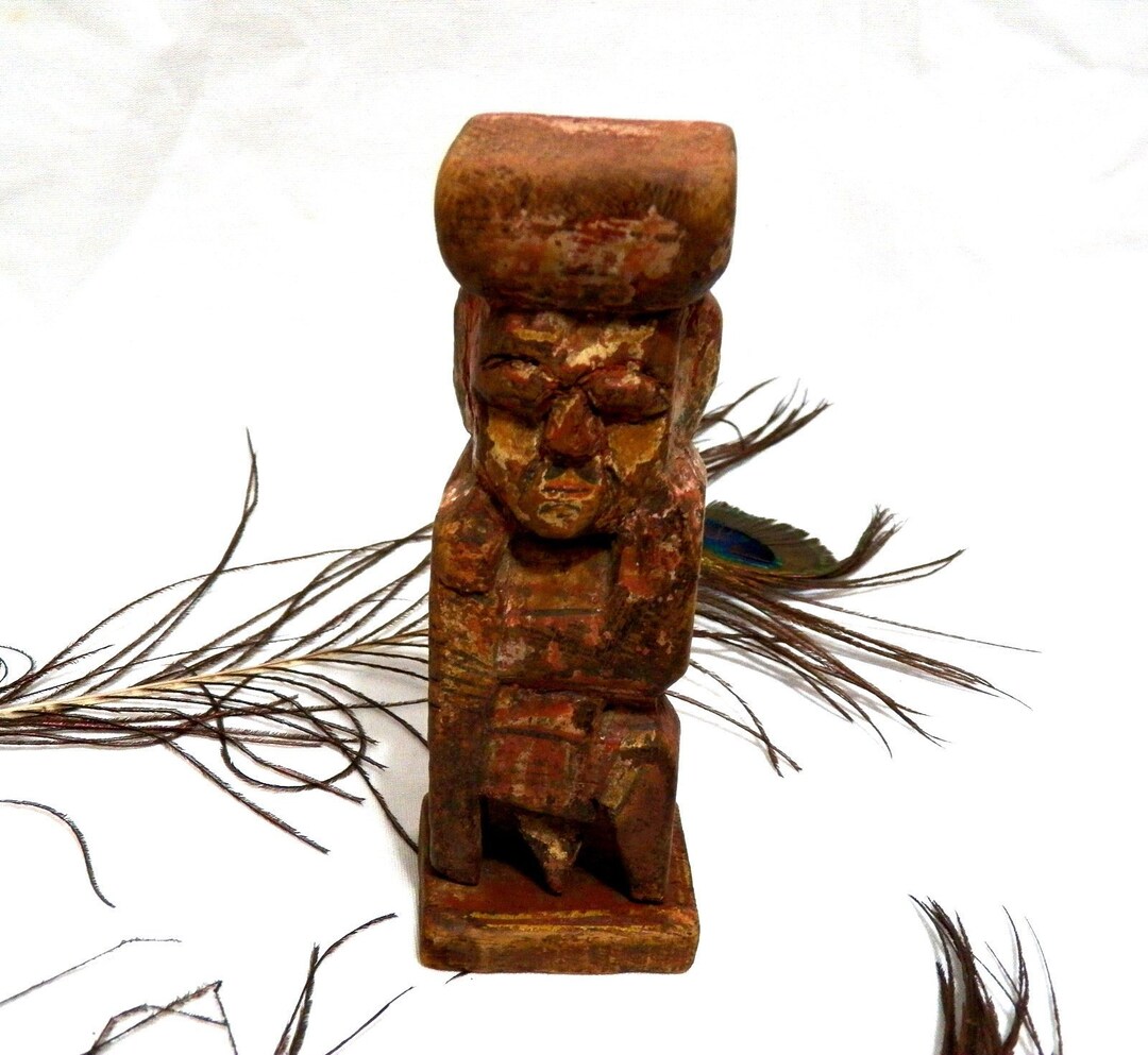 Antique Indian Putali, Antique Indian Soldier, Indian Statue, Wooden ...