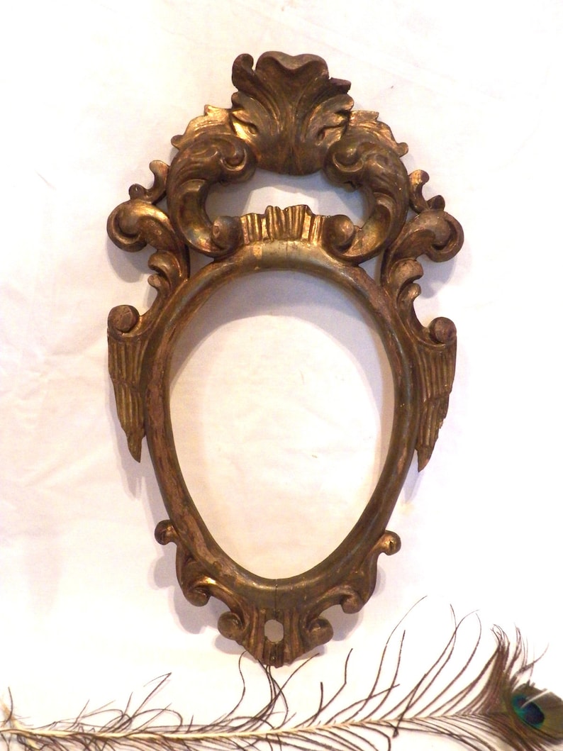 Cornucopia 19th Wood Carving Frame 19th Golded Fine Gold - Etsy