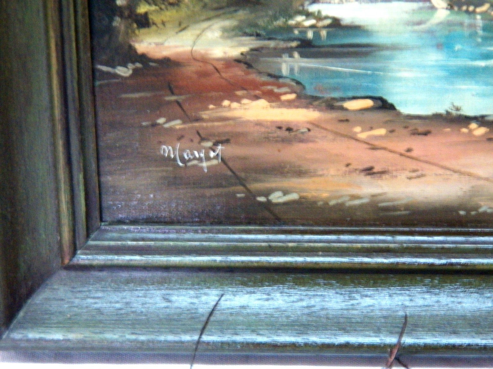 Antique Oil Painting, Margot Güntzel, Landscape Austria, German ...
