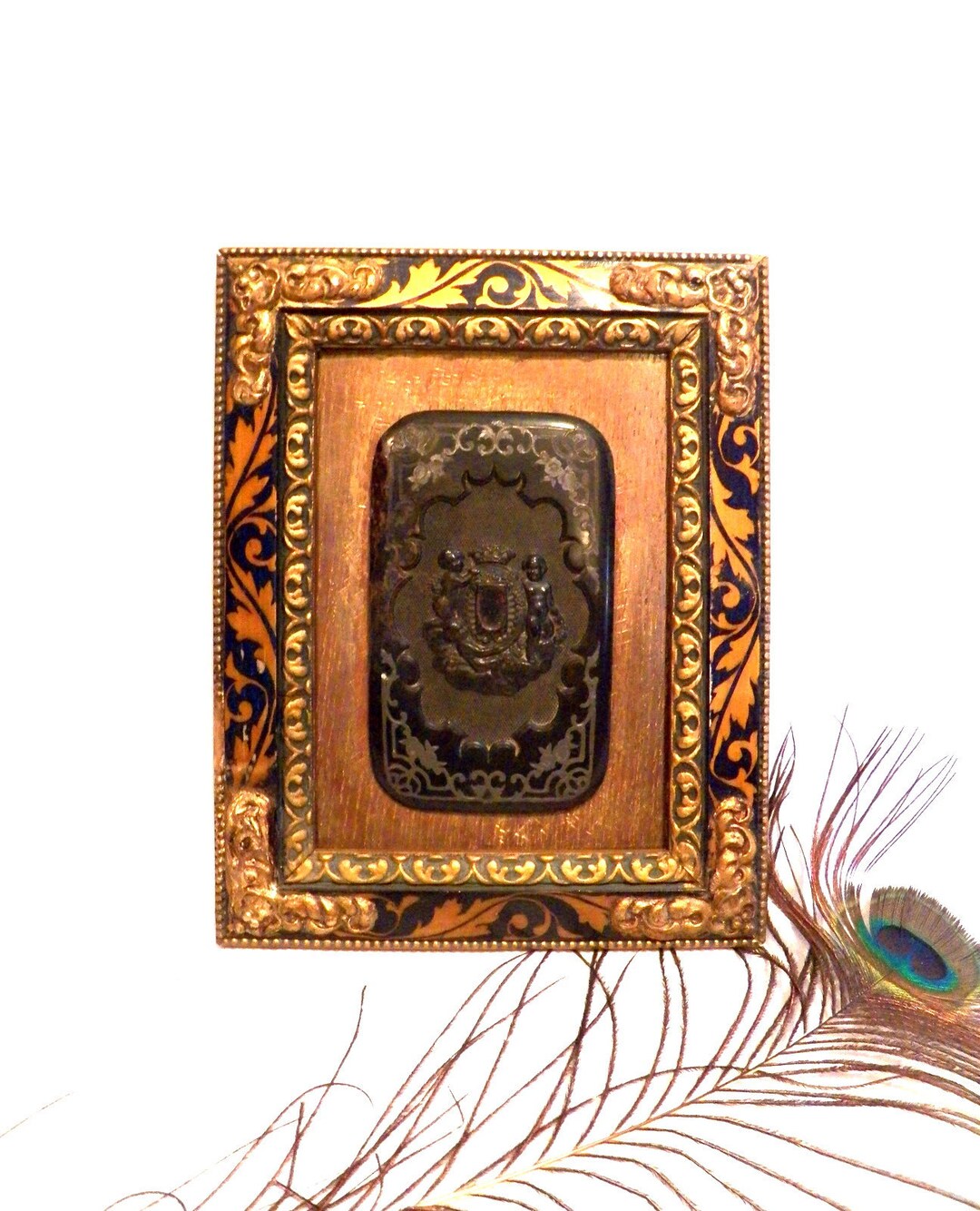 Antique Icon, Paper Mache Icon, Wood Icon 19th, Art Nouveau Icon ...