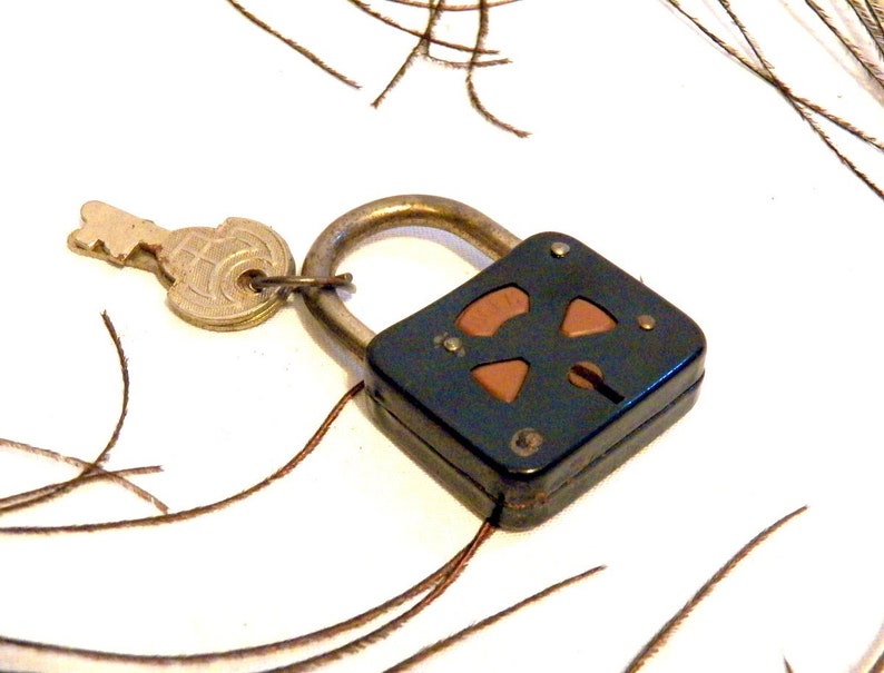 Antique Padlock Old Padlock Iron Padlock Padlock with Key | Etsy