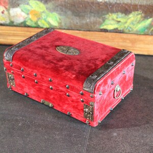 Antique Music Box, Lined Jewelry Box, Jewelry Box With Hardware ...