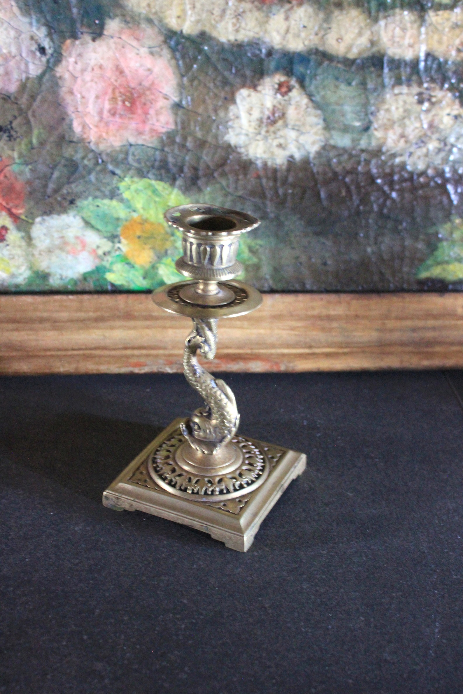 Antique Bronze Candlestick Vintage Bronze Candlestick - Etsy