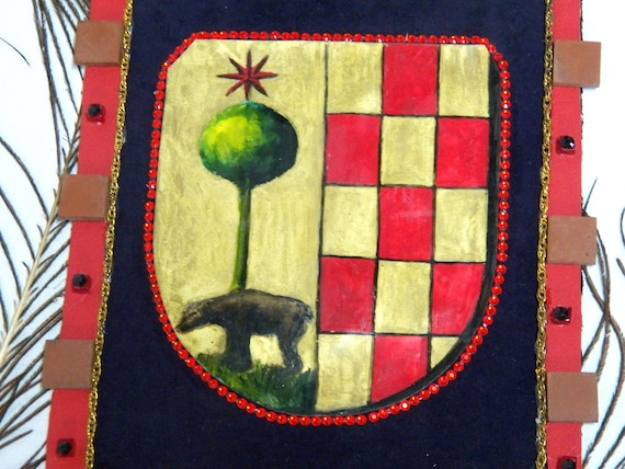 Antique Medieval Heraldry Medieval Style Banner Moorish and | Etsy