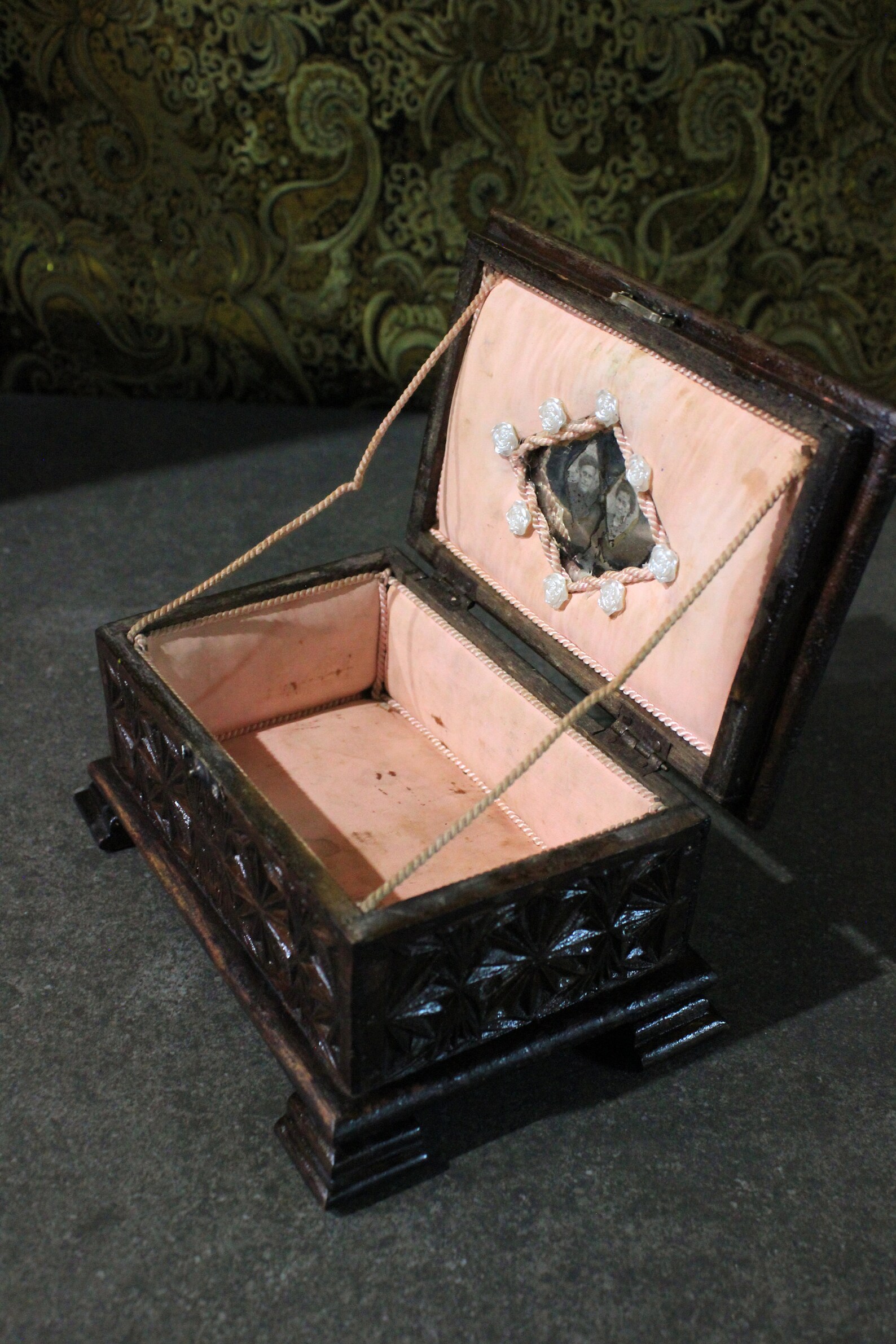 Wooden Box Old Box Box With Interior Lining Box With - Etsy