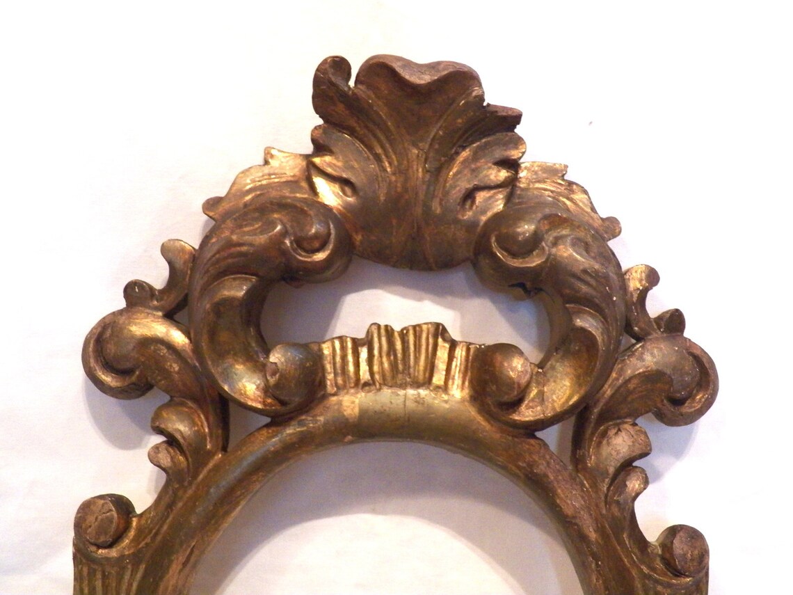 Cornucopia 19th Wood Carving Frame 19th Golded Fine Gold - Etsy