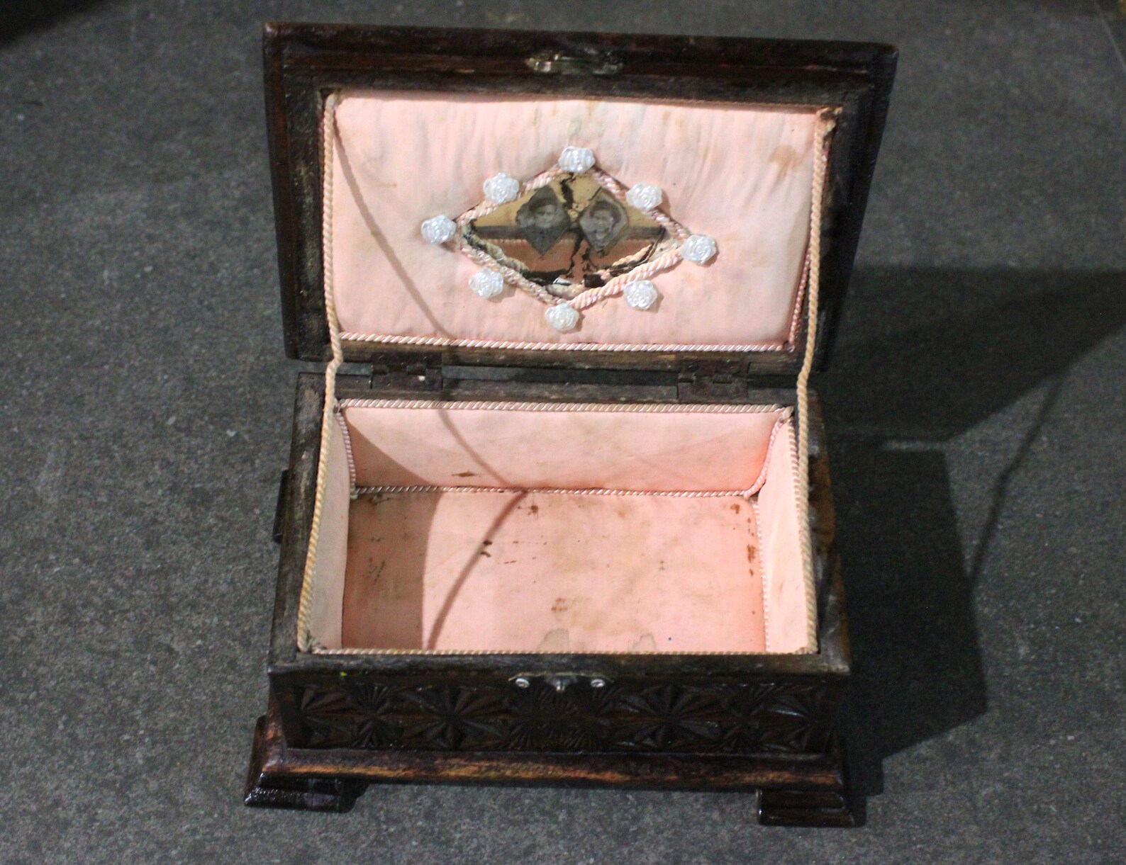 Wooden Box Old Box Box With Interior Lining Box With - Etsy