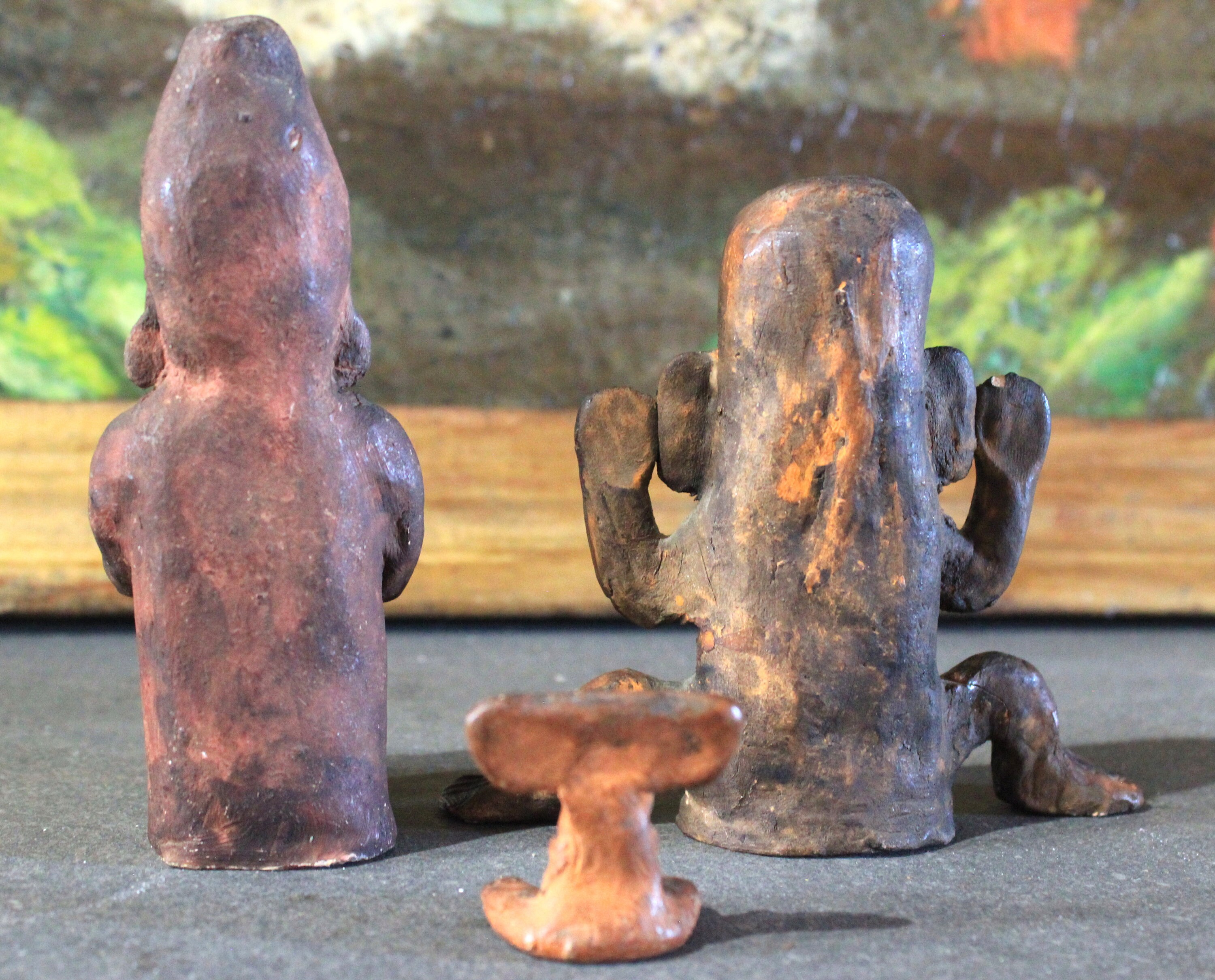 Clay Figures Set Vintage Mayan Figures Set Pre-Columbian | Etsy