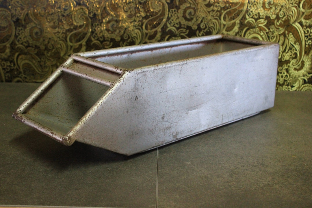 Industrial Container, Metal File Cabinet, Vintage Container, Metal ...
