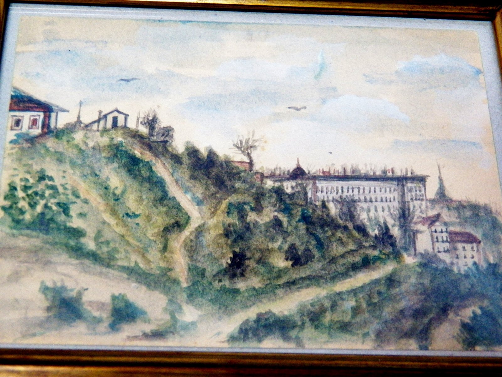 Couple Original Drawings Landscapes Drawings 40s Antique - Etsy