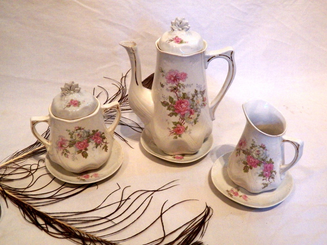 Coffee Set Porcelain 19th, Coffee Set 19th, Germany Porcelain, German ...