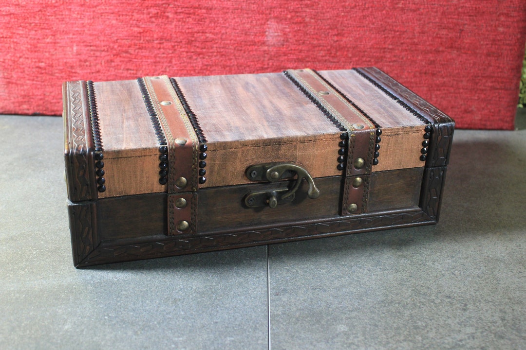 Vintage Trunk Box, Antique Chest, Vintage Trunk, Vintage Box, Briefcase ...