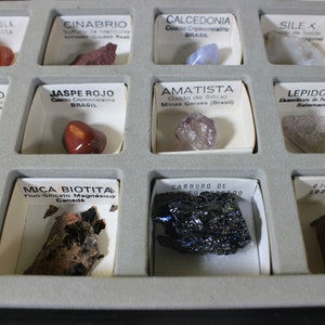 Minerals Exhibitor, Wall Shelf, Shelf With Minerals, Minerals Set ...