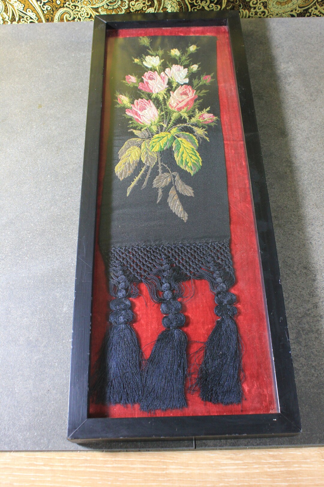 Antique Silk Embroidery, Floral Embroidery, Spanish Embroidery 1900 ...