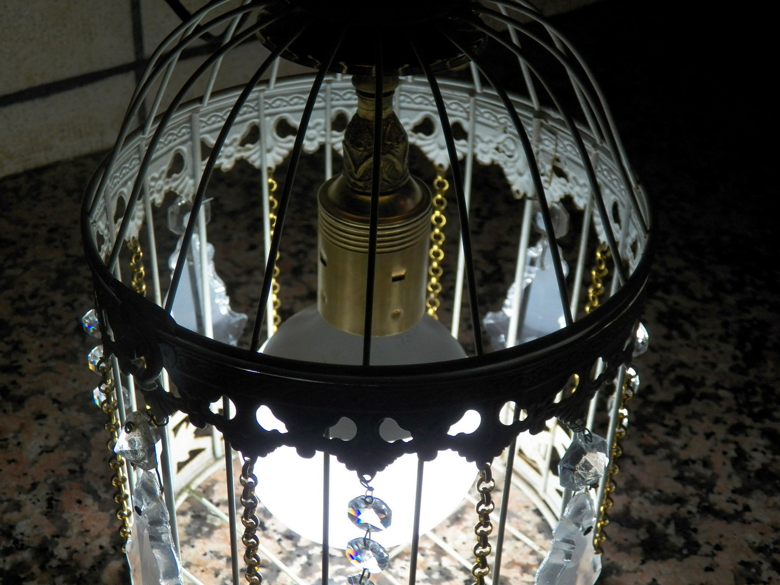 Antique Cage Lamp Cage Lamppost Iron Lamppost Rustic Lamp | Etsy