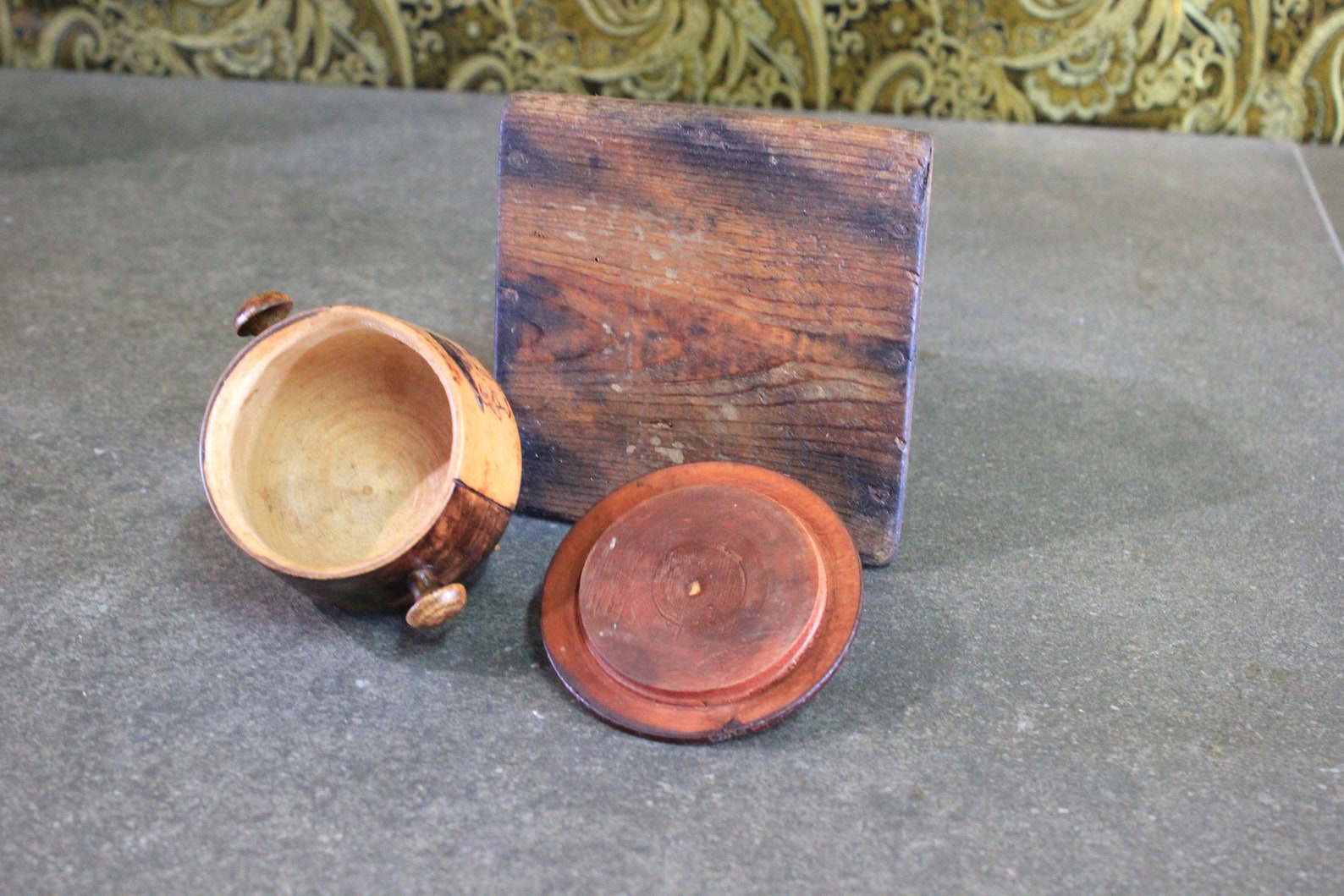 Old Bushel Grain Measure Cereals Measure Rustic Set Wood | Etsy