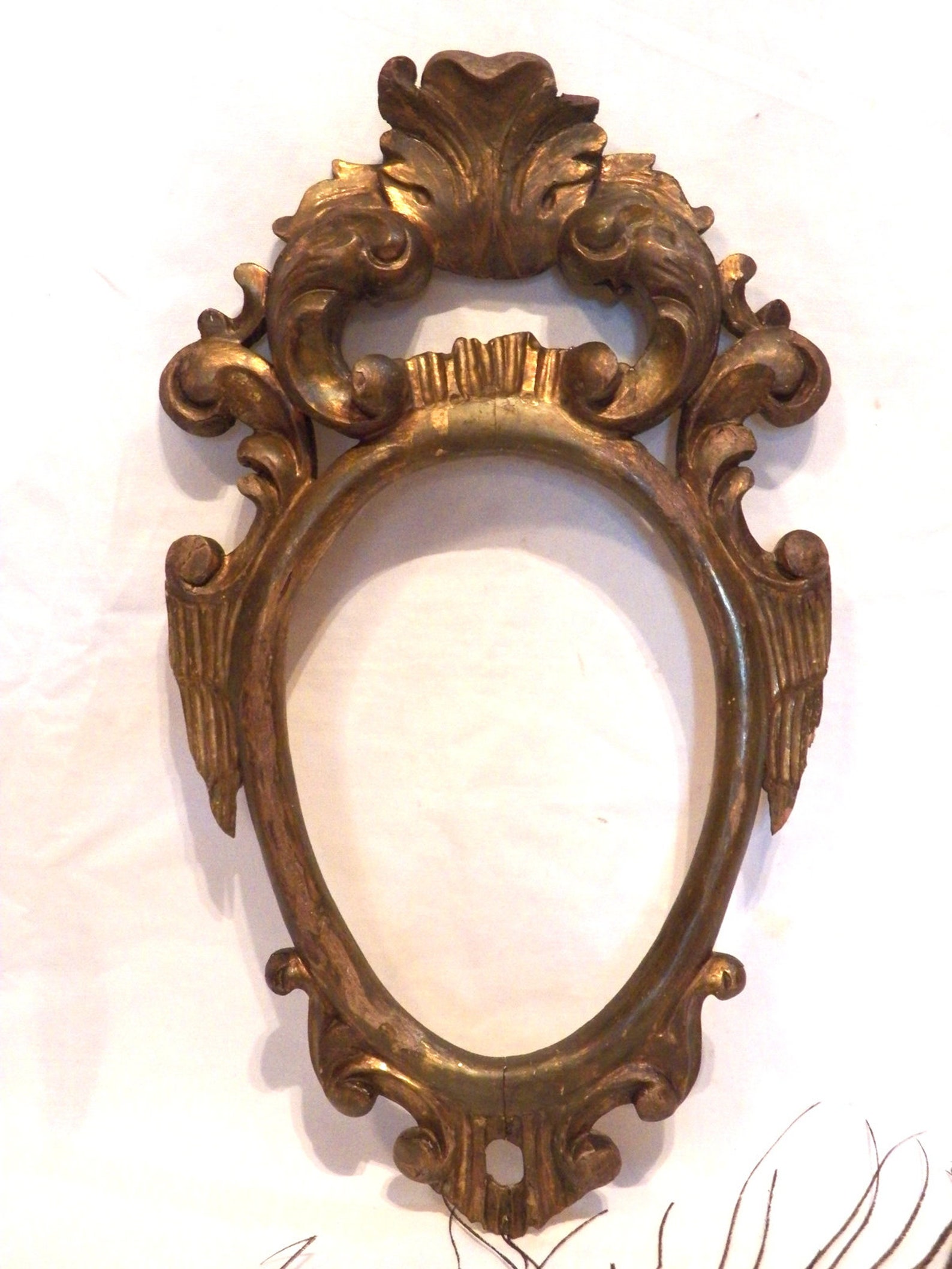 Cornucopia 19th Wood Carving Frame 19th Golded Fine Gold - Etsy