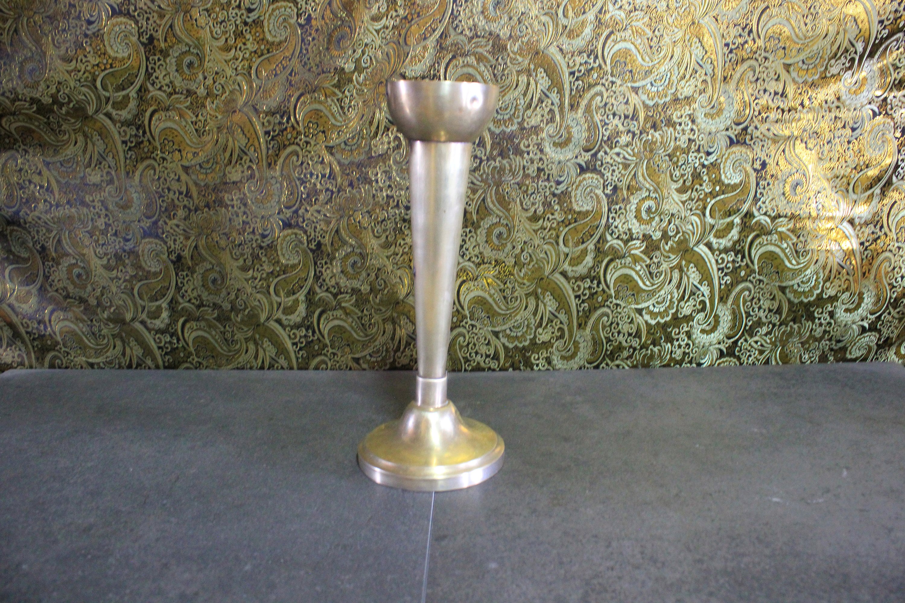Large Brass Candle Holder Art Deco Candle Holder Vintage - Etsy