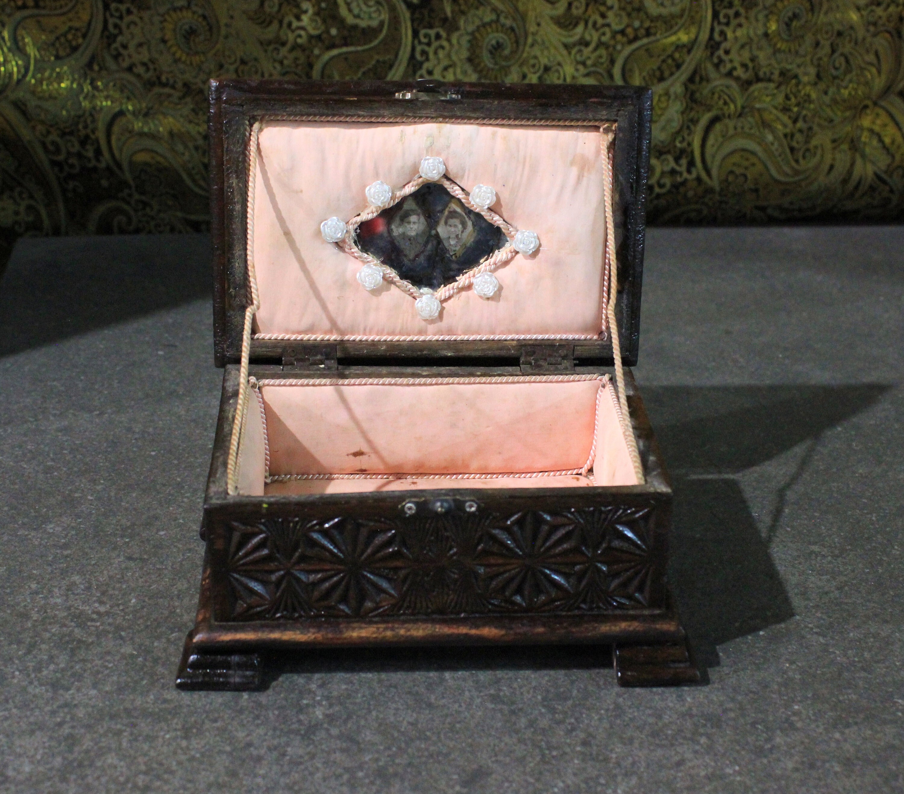 Wooden Box Old Box Box With Interior Lining Box With - Etsy