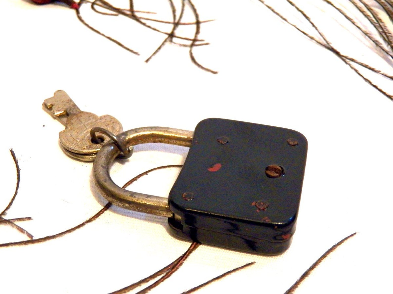 Antique Padlock Old Padlock Iron Padlock Padlock With Key - Etsy