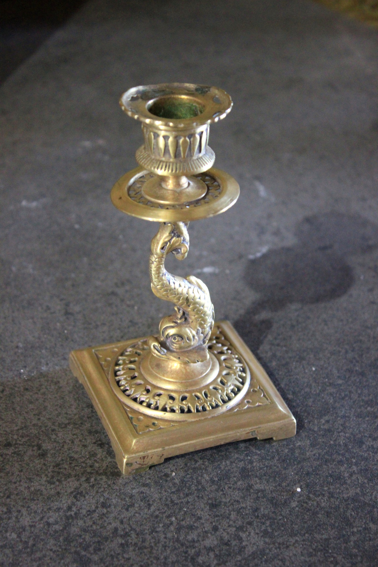 Antique Bronze Candlestick Vintage Bronze Candlestick - Etsy