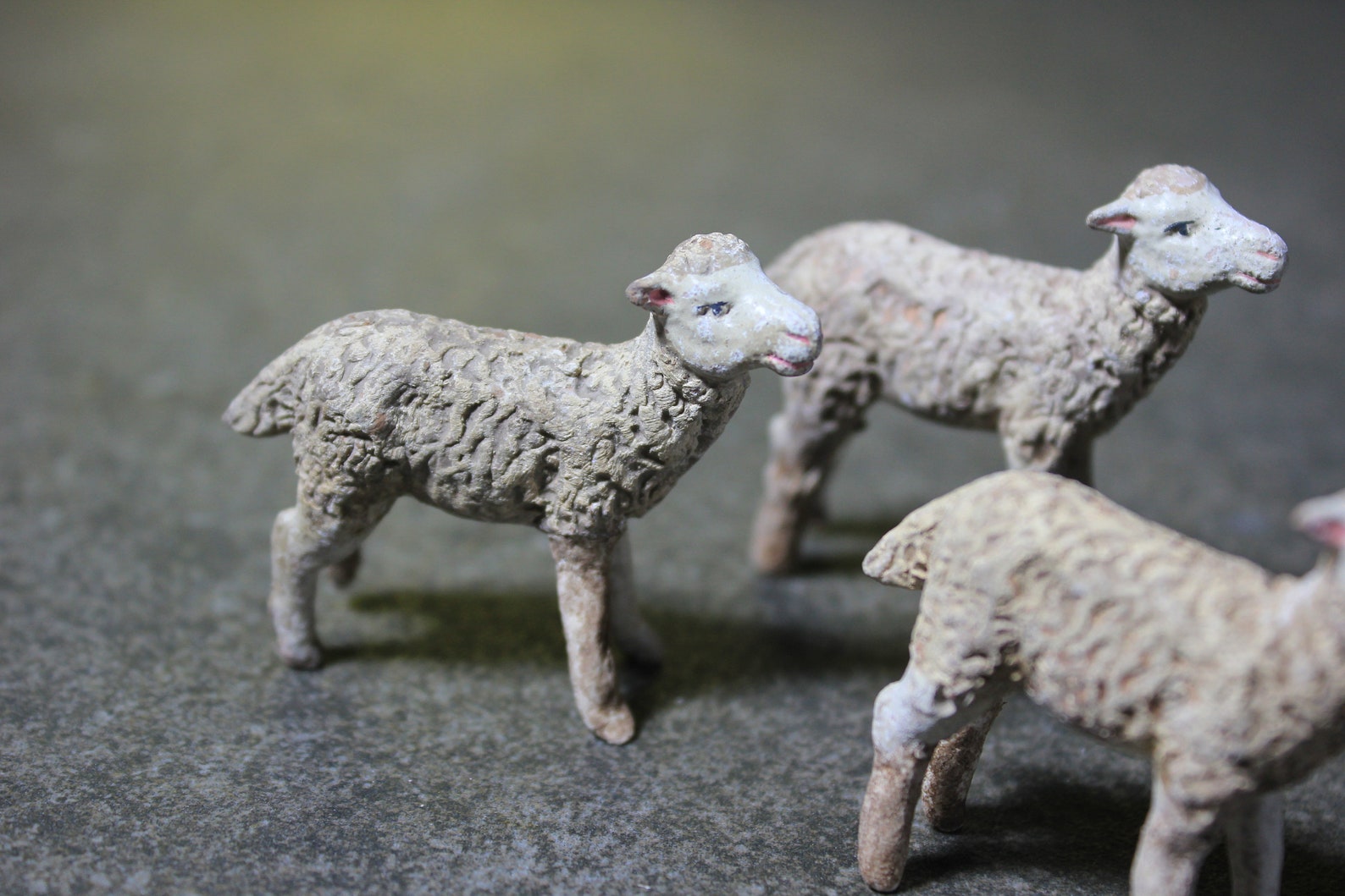 Ancient Set of Clay Sheep Set of Small Polychrome Baked Clay - Etsy