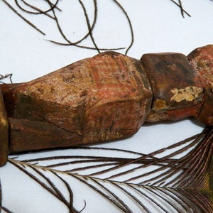 Antique Indian Putali, Antique Indian Soldier, Indian Statue, Wooden ...