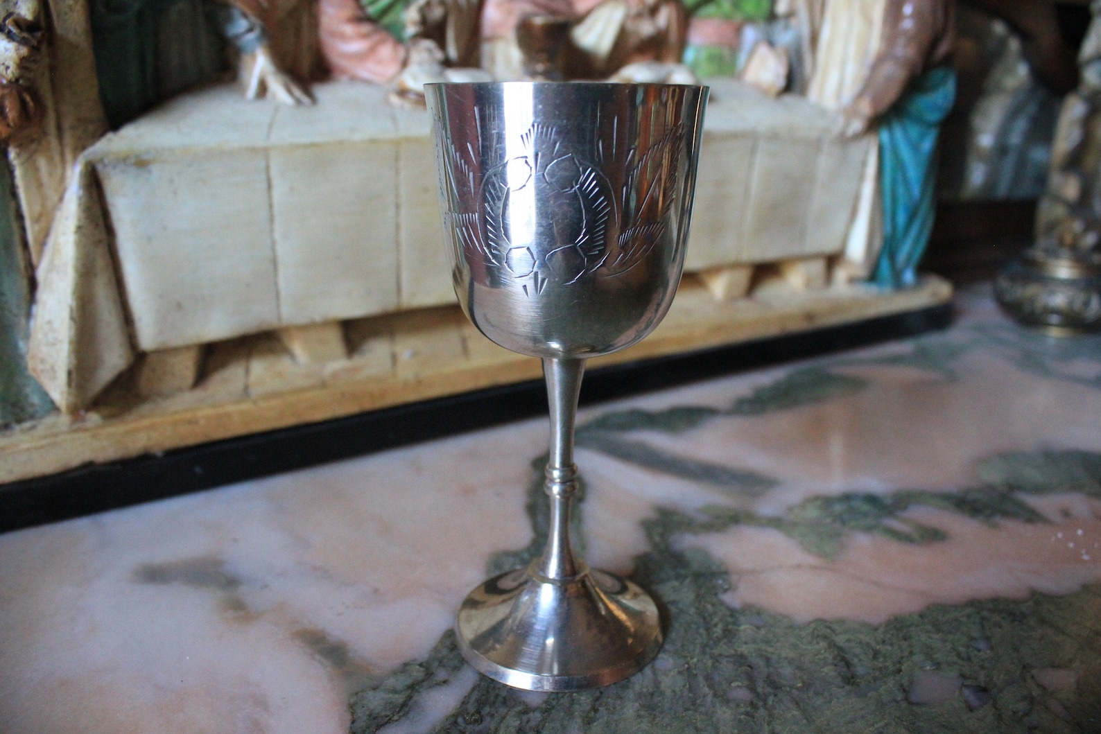 Antique 50s Chalice Small Altar Chalice Art Deco Chalice | Etsy