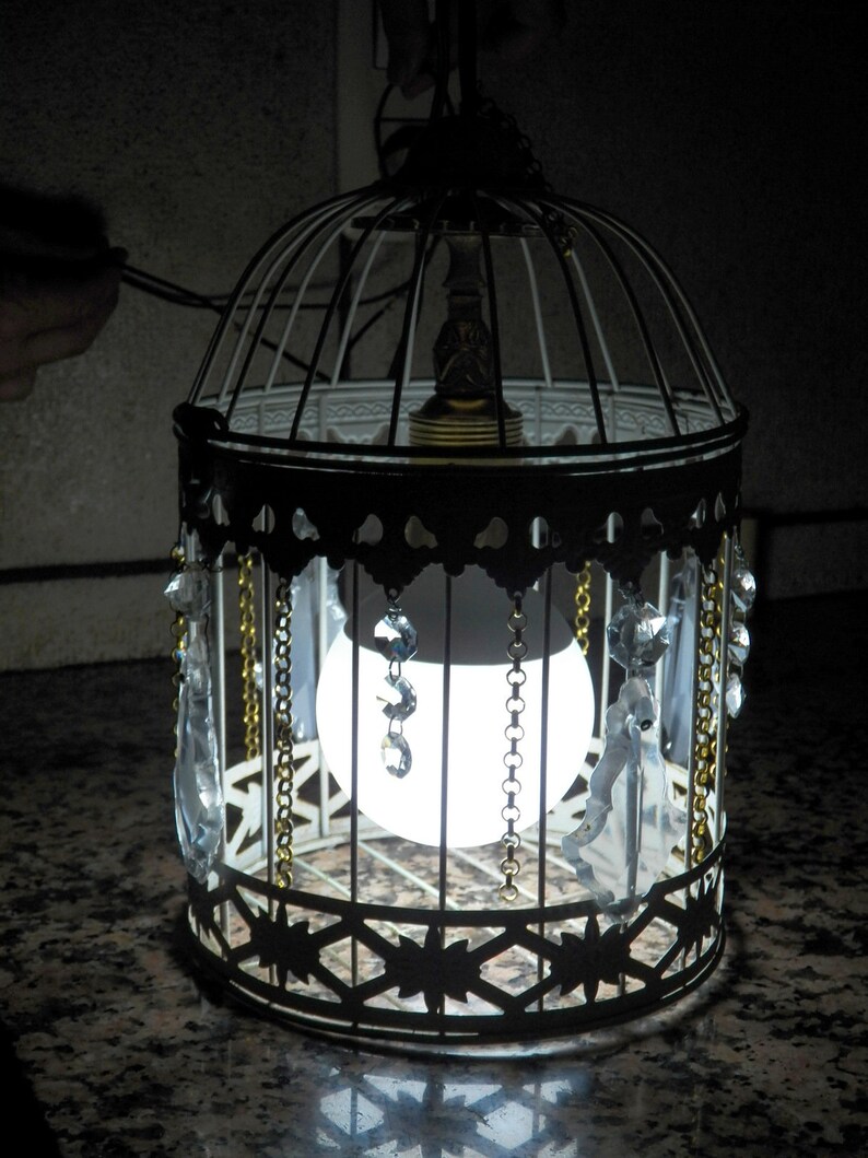 Antique Cage Lamp Cage Lamppost Iron Lamppost Rustic Lamp | Etsy