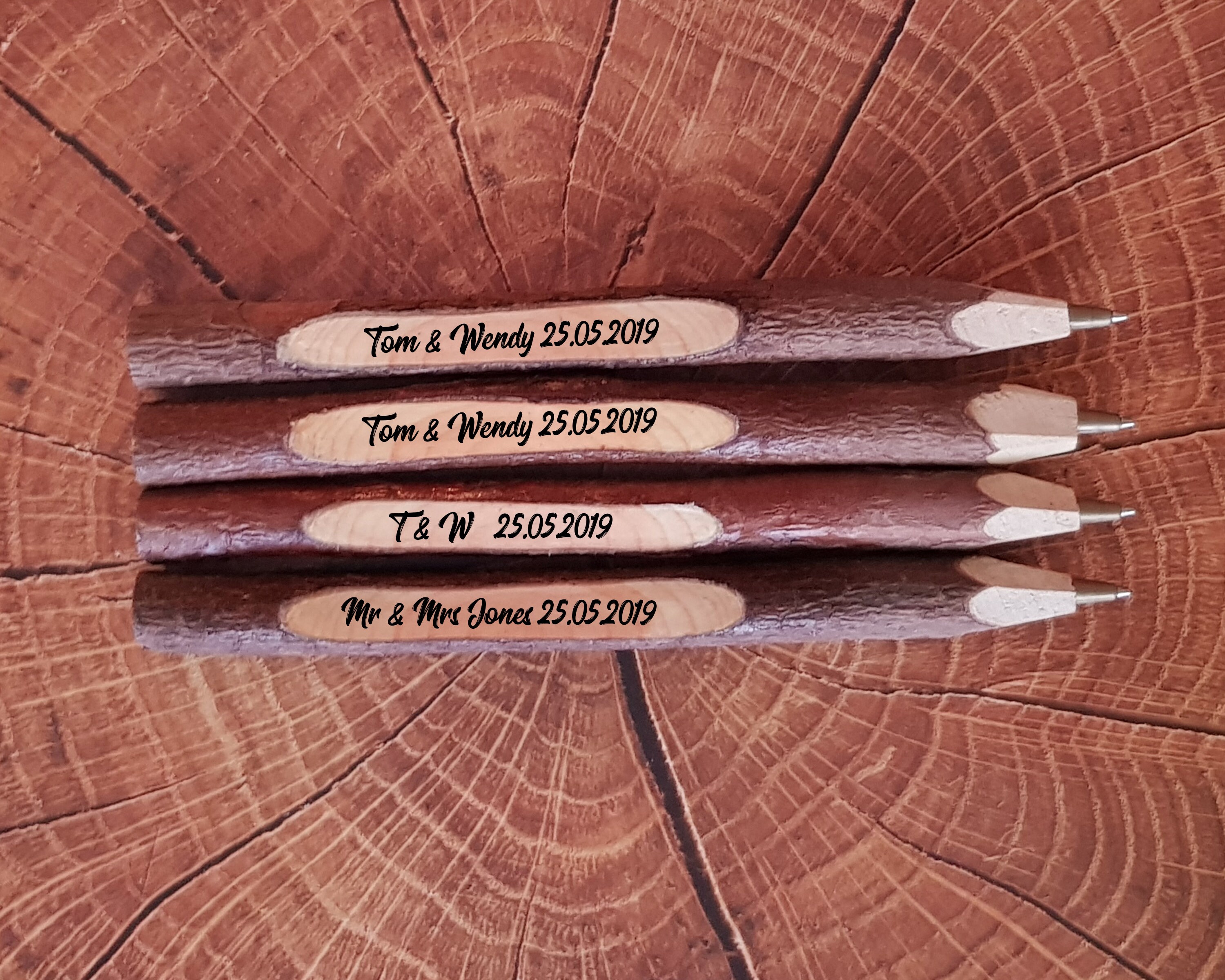 Personalized Twig Ballpoint Pen - Personalised Twig Pen - Rustic Pen ...