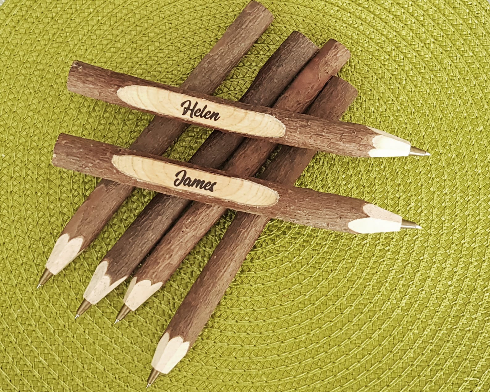 Personalized Twig Ballpoint Pen - Personalised Twig Pen - Rustic Pen ...