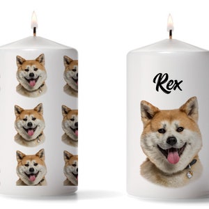 Custom Pet Candle, Dog Lover Gift, Dog Face Candle, Dog Mom Gift ...