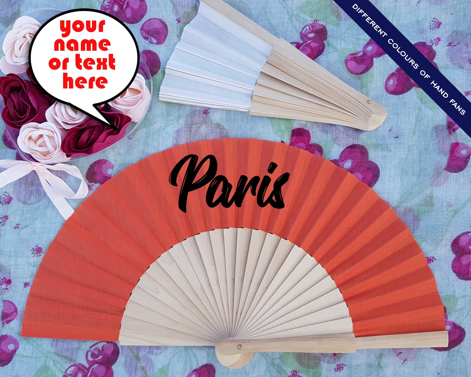 Custom Hand Fan for Brides Bridemaid Proposal Custom Hand - Etsy