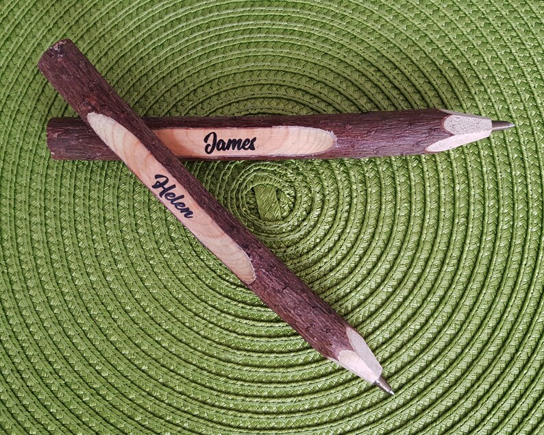 Personalized Twig Ballpoint Pen Personalised Twig Pen - Etsy