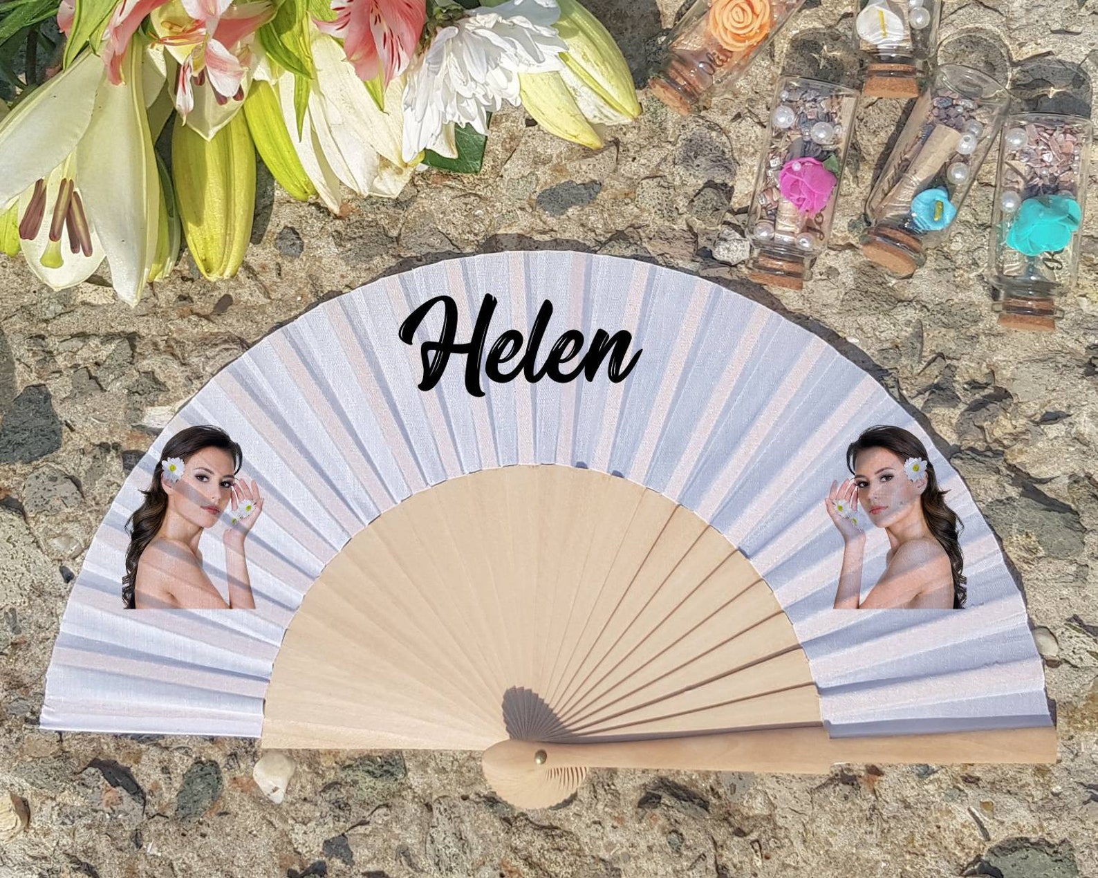Personalised Hand Fan for Bridesmaid Gift, Personalized Hand Fan ...