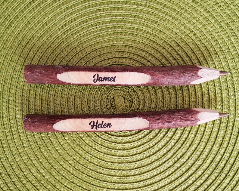 Personalized Twig Ballpoint Pen Personalised Twig Pen - Etsy