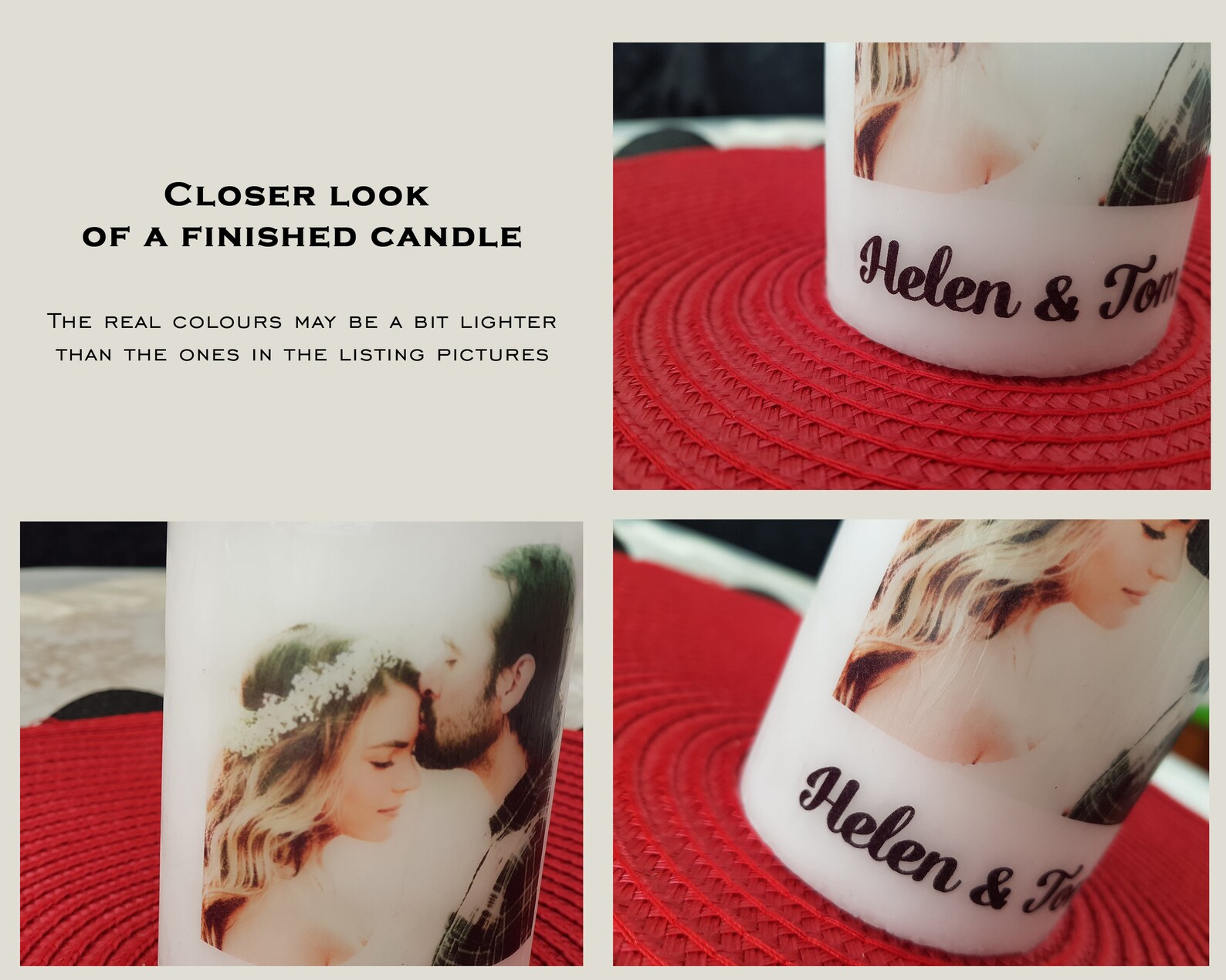 Custom Candle With Photo Personalized Candle Face Candle - Etsy