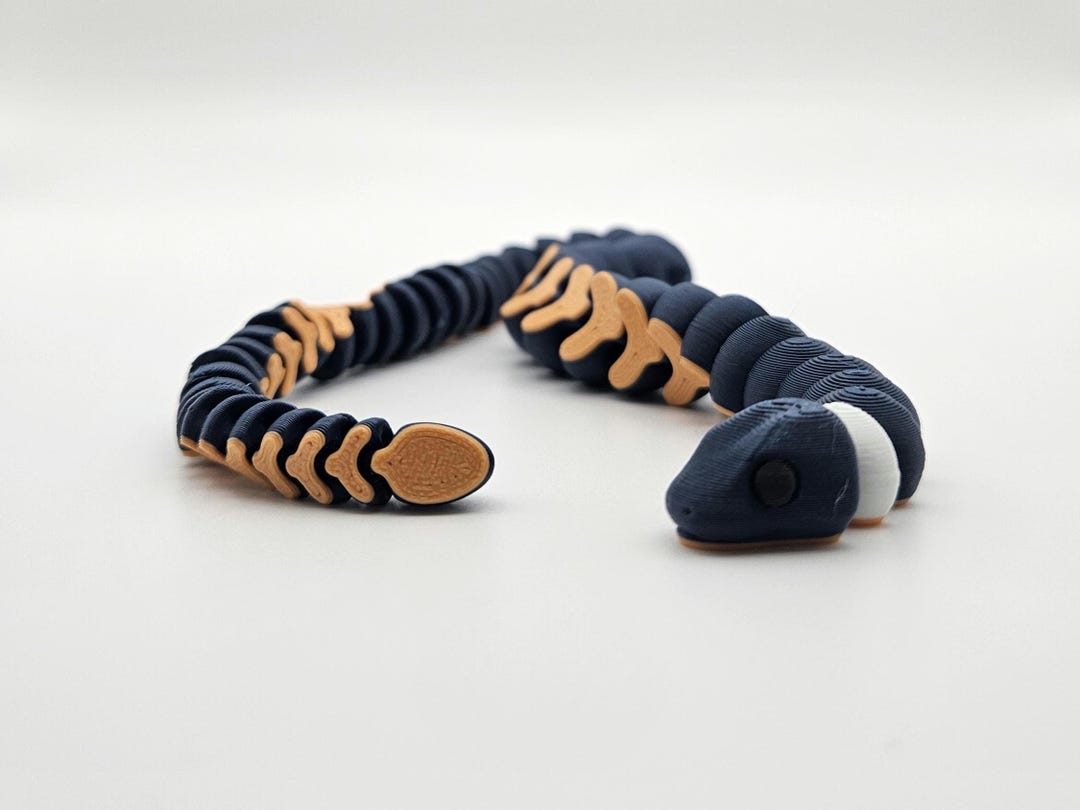 Ring Neck Snake | 3D Printed Articulating Flexi Fidget - Etsy