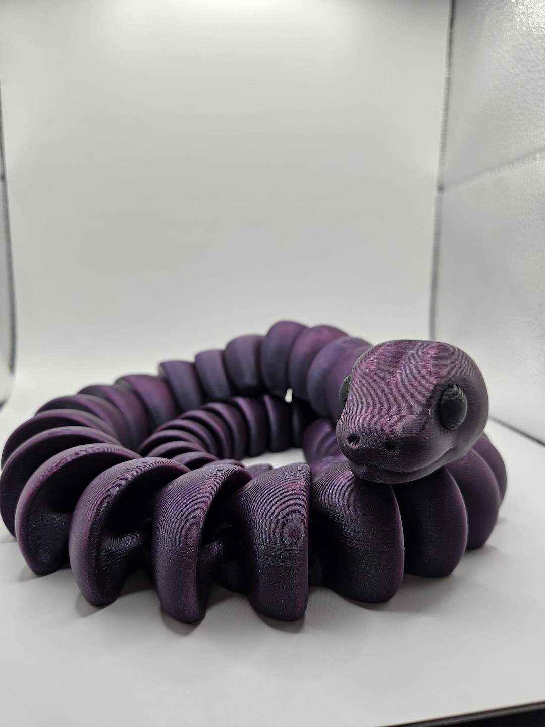 Mega Galaxy Purple Snake | 3D Printed Articulating Flexi Fidget - Etsy