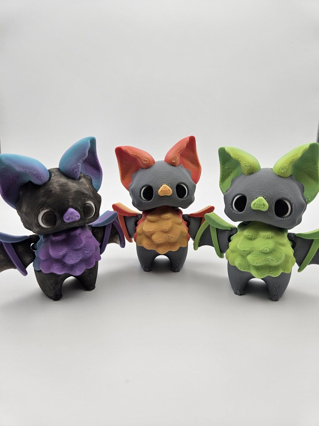 Halloween Pixie Bat | 3D Printed Articulating Flexi Fidget - Etsy