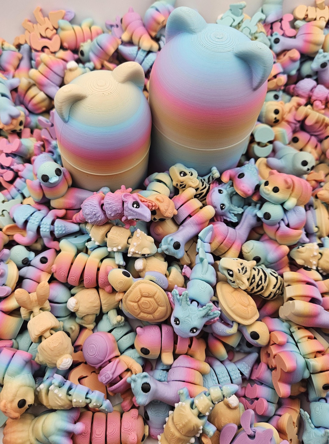 Mystery Rainbow Pocket Pet Pack | 3D Printed Articulating Mini Fidget ...